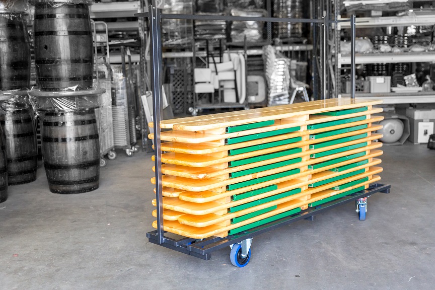 M2850 Chariot Extensible pour Bancs & Tables - Le Mobilier du Pro